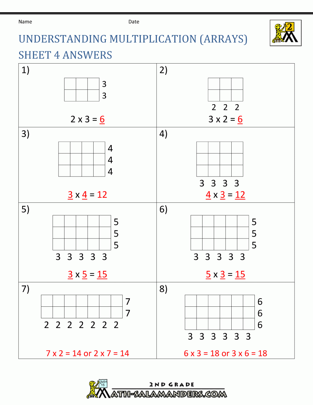 Beginning Multiplication Pdf Printable Worksheets