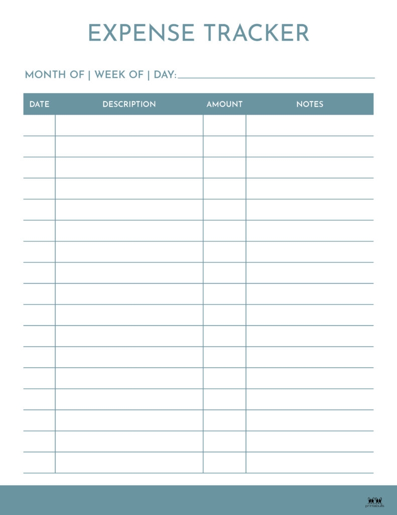 Daily Budget Tracking Worksheet Printable Worksheets
