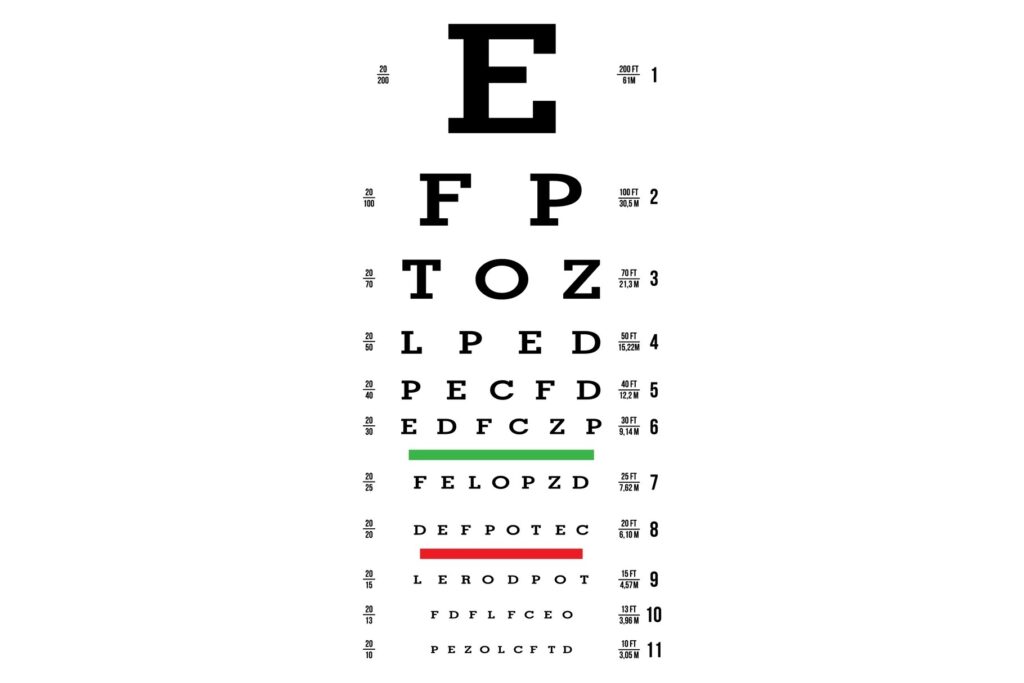 Dot Eye Exam Chart Printable Worksheets