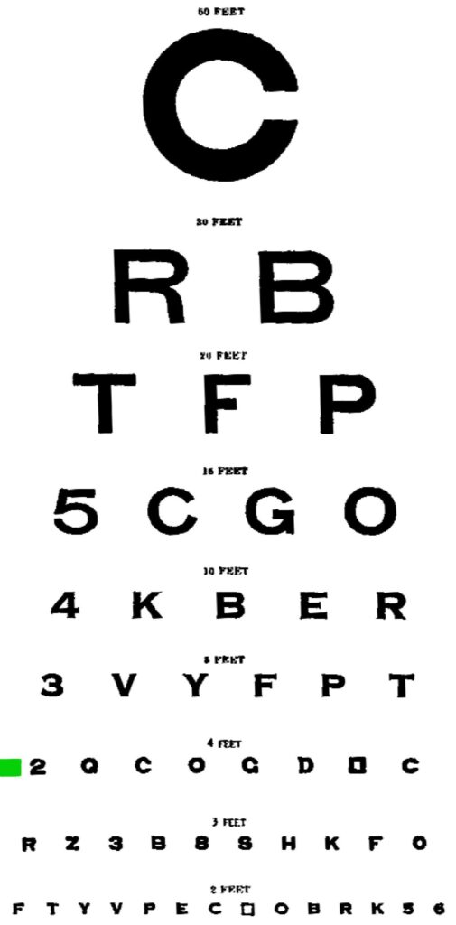 Practice Dmv Eye Test Printable Worksheets