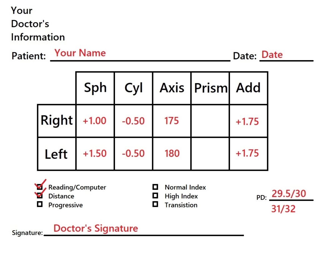 How To Determine Reading Glasses Strength Printable Worksheets