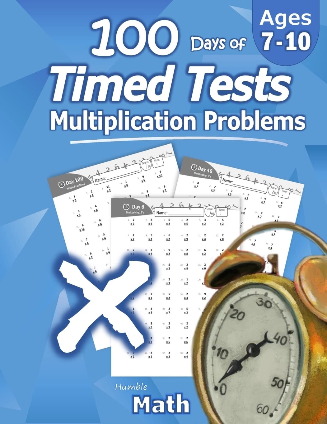100 Problem Multiplication Timed Test Printable Worksheets