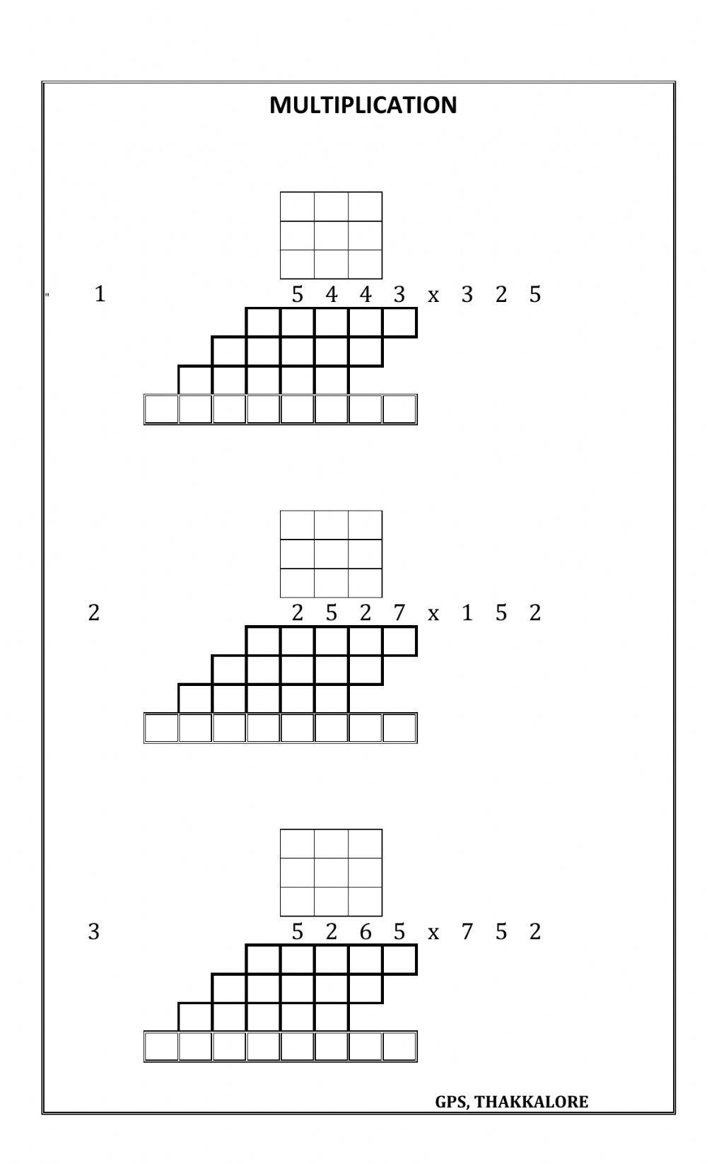 Multiplication Live Worksheets Grade 5 Printable Worksheets