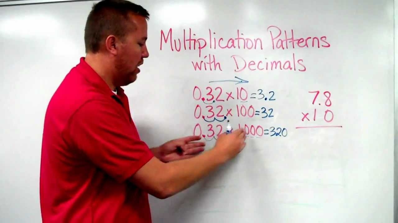 Multiplication Patterns With Decimals 5th Printable Worksheets