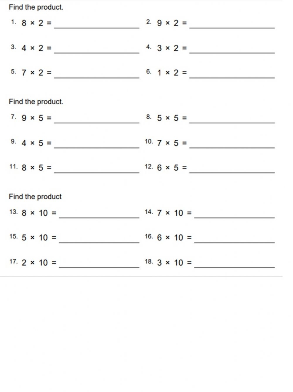 Multiplication By 2 Worksheets Printable Worksheets Multiplication By 2 Worksheets Printable Worksheets