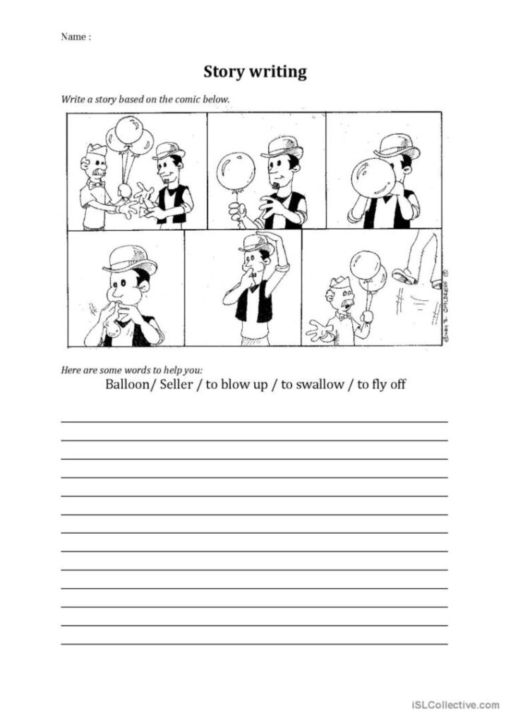 Story Writing For Kids worksheets Pdf Printable Worksheets