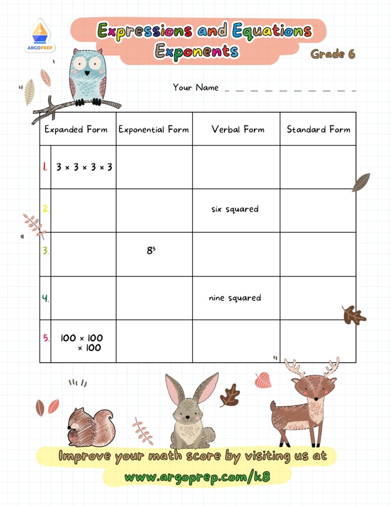 Writing Exponents In Expanded Form Worksheets Printable Worksheets Writing Exponents In Expanded Form Worksheets Printable Worksheets