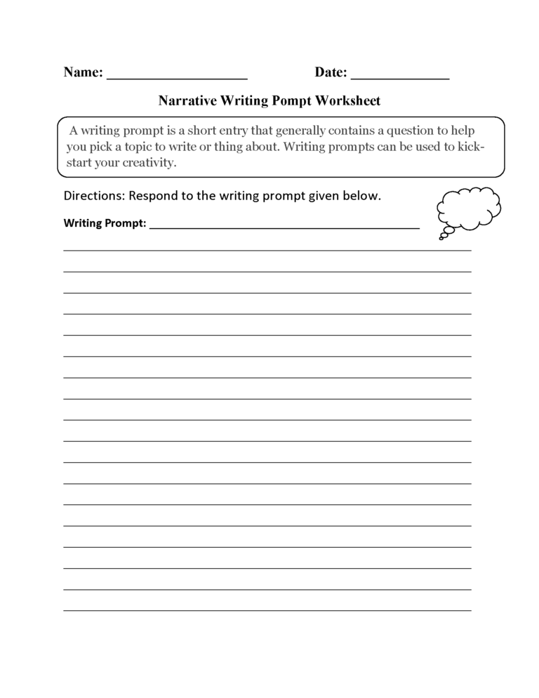 3rd Grade Writing Prompts Worksheets - Printable Worksheets
