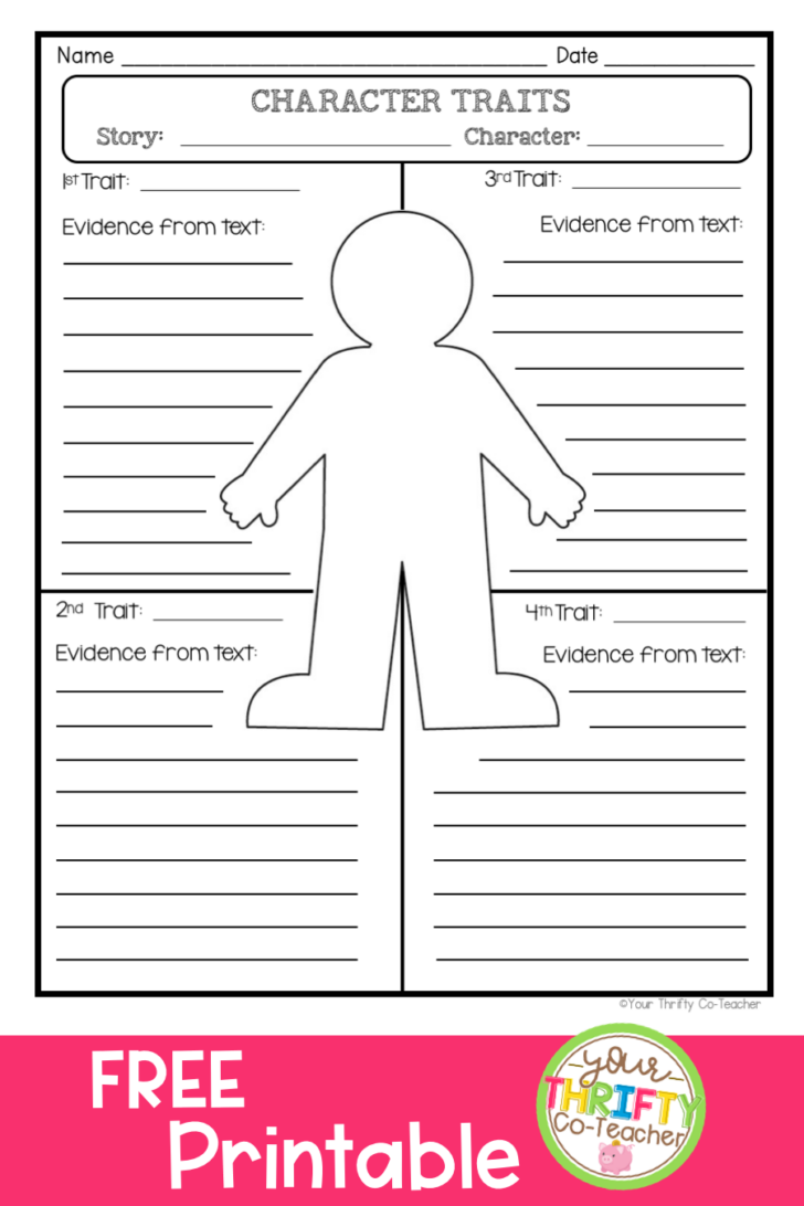 Character Worksheets Free - Printable Worksheets Character Worksheets Free - Printable Worksheets