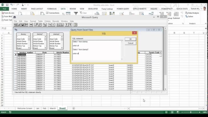 Pivot Table From Multiple Worksheets - Printable Worksheets