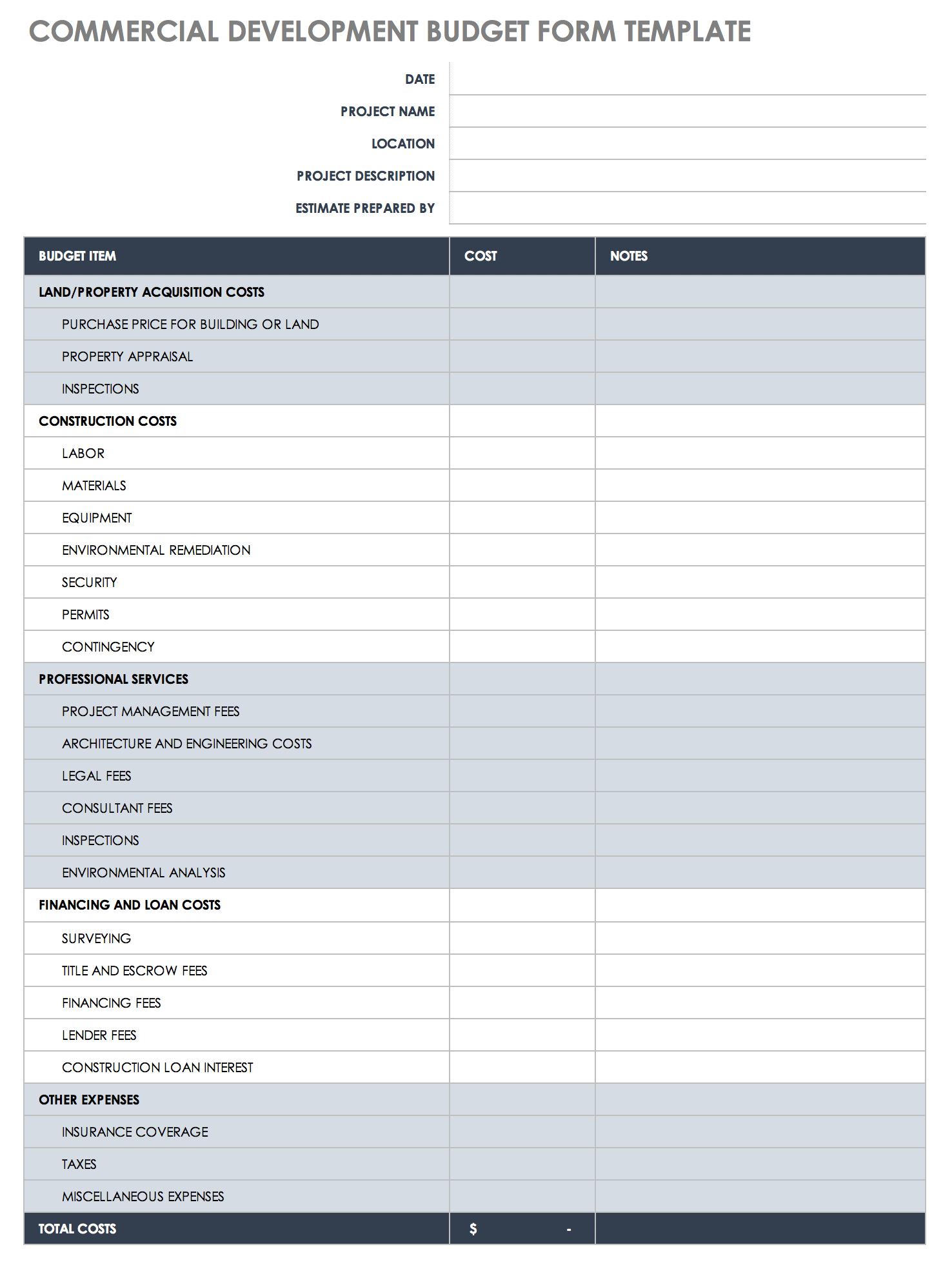 Construction Loan Budget Worksheet Printable Worksheets