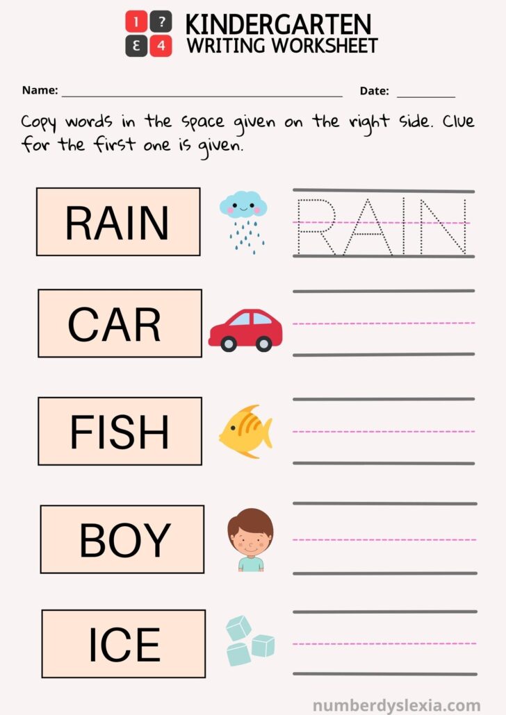 Writing Worksheets For Preschoolers Pdf - Printable Worksheets
