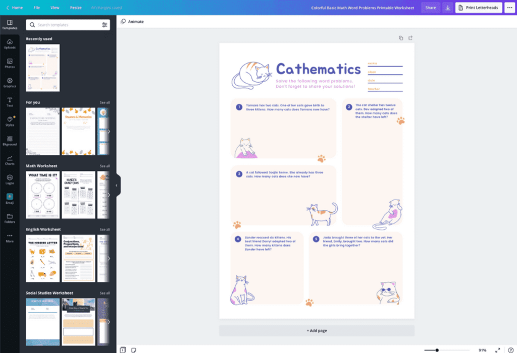 Make Your Own Worksheet Free Printable Worksheets