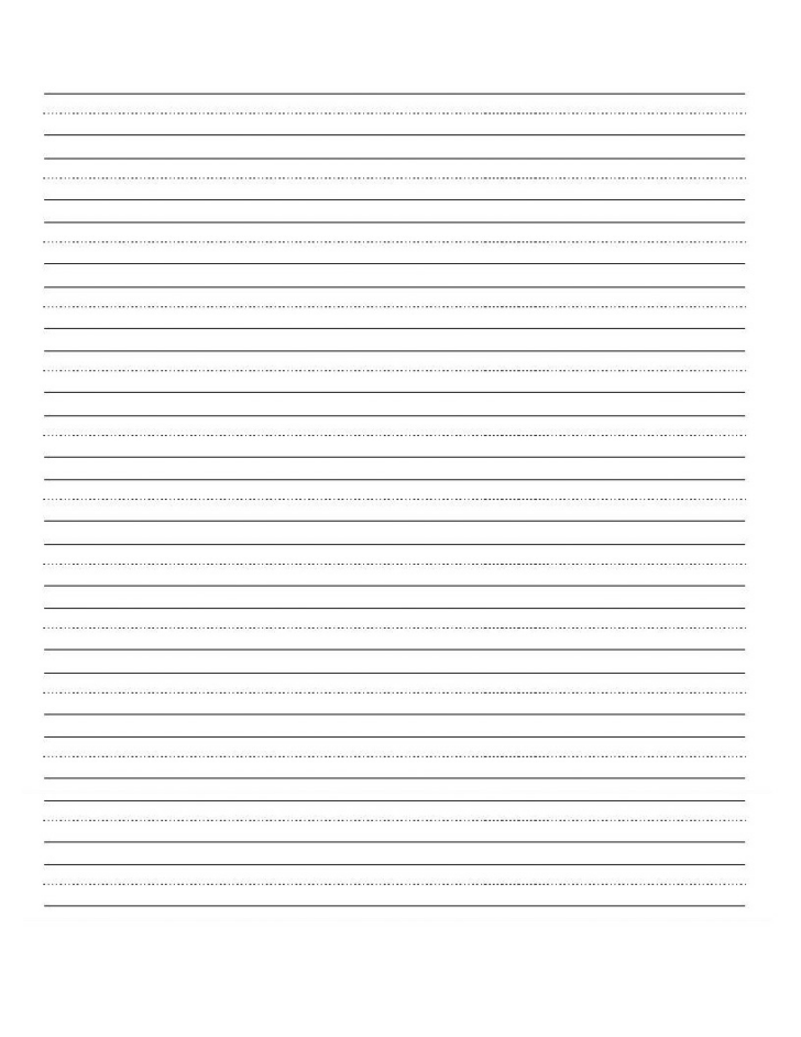 Blank Handwriting Template - Printable Worksheets