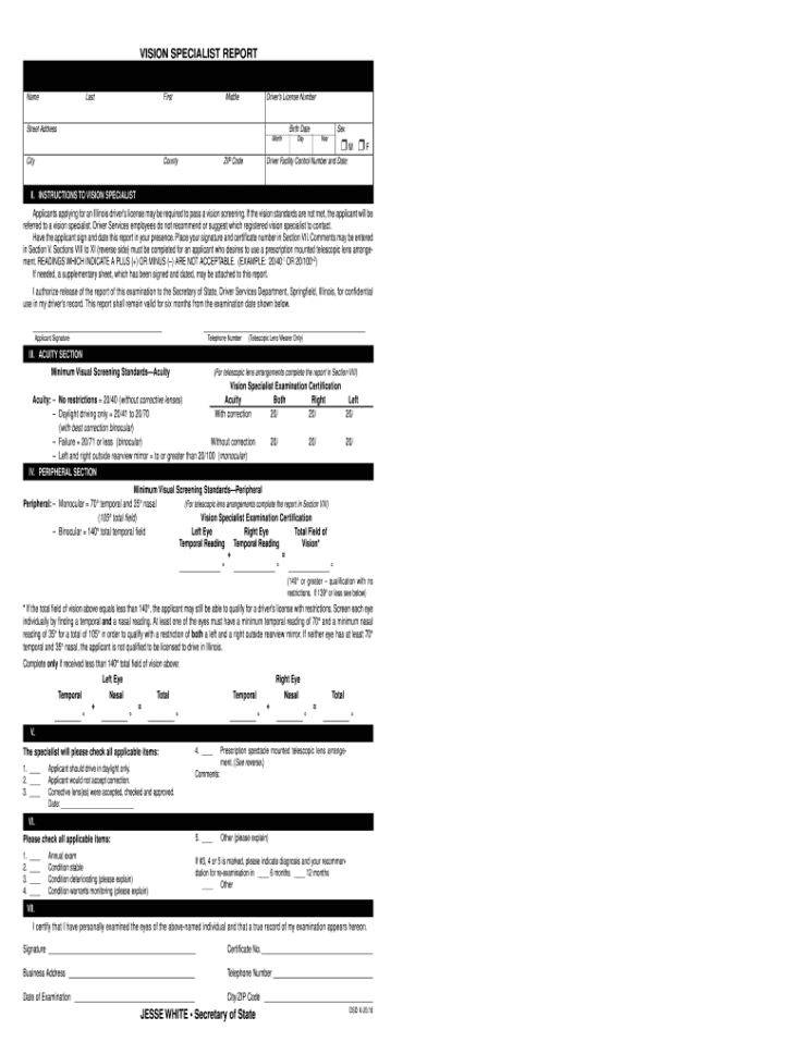 Driver License Eye Test Online - Printable Worksheets