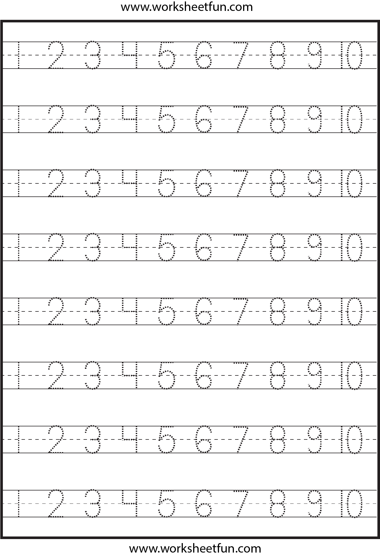 Practicing Writing Numbers Worksheets Printable Worksheets