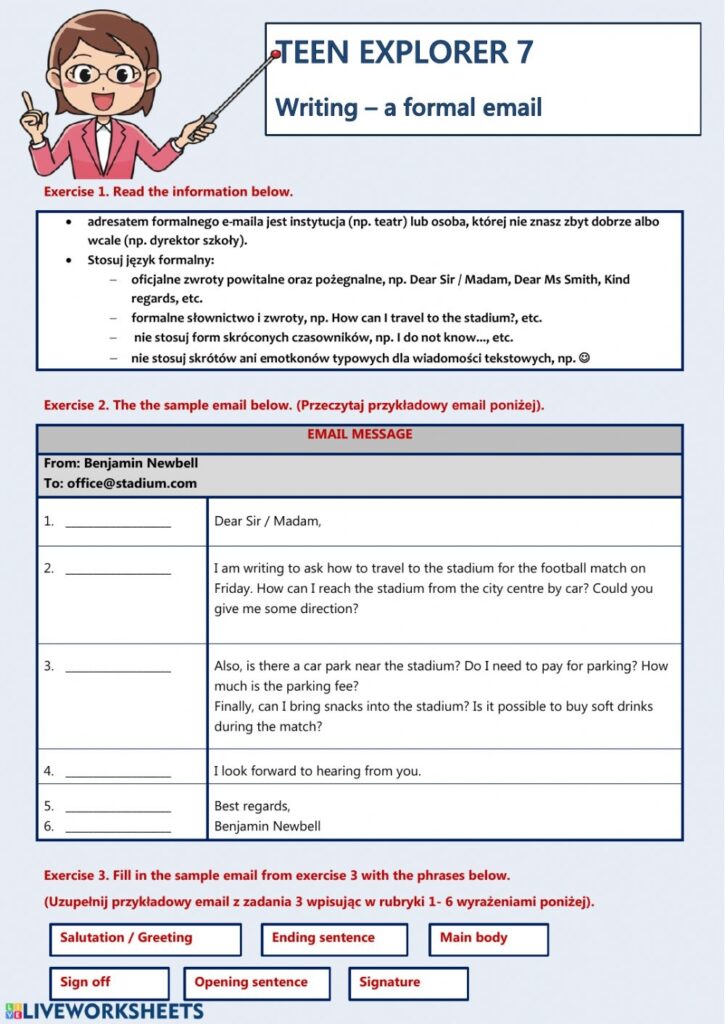 Exercises Email Writing Worksheets Printable Worksheets Exercises Email Writing Worksheets Printable Worksheets