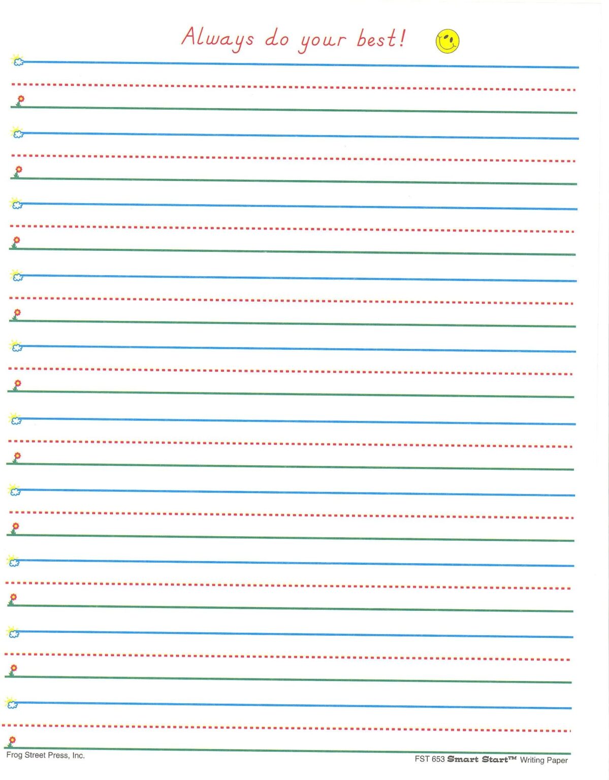 Grade 1 Writing Paper Printable - Printable Worksheets